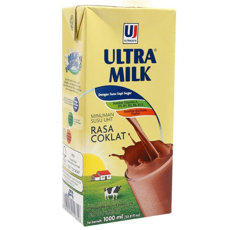 Mega Swalayan - ULTRA MILK CHOCO 1L X 12
