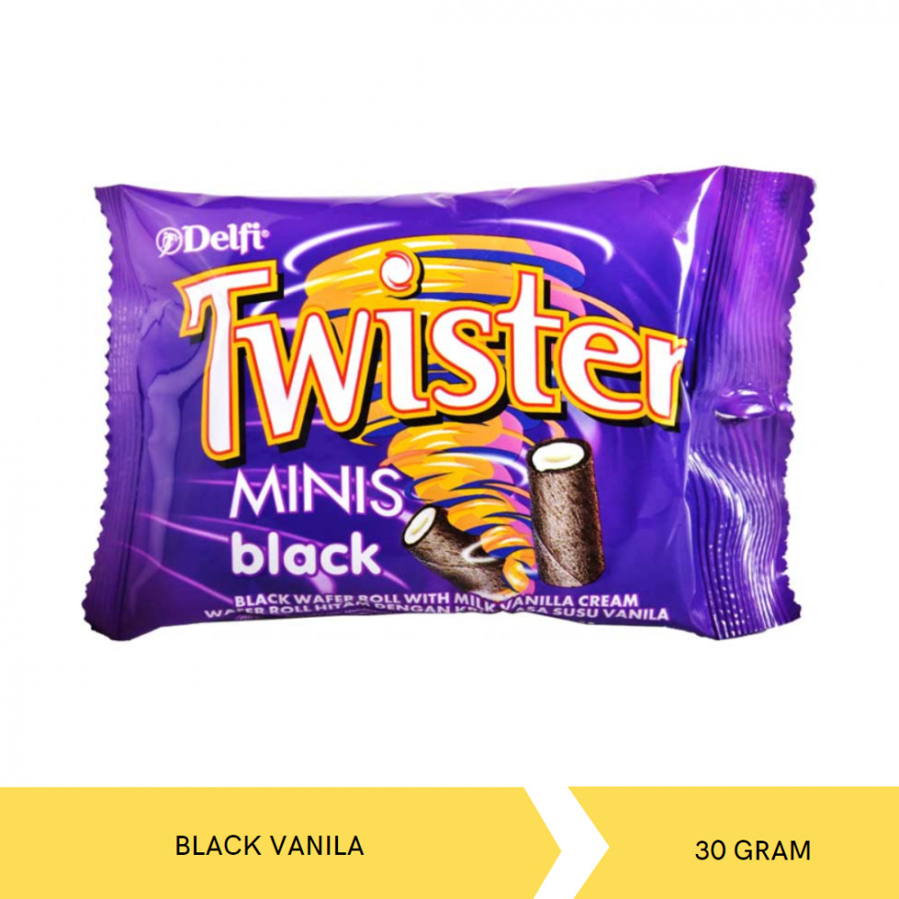 Mega Swalayan - TWISTER MINIS BLACK VANILA 30G X 10