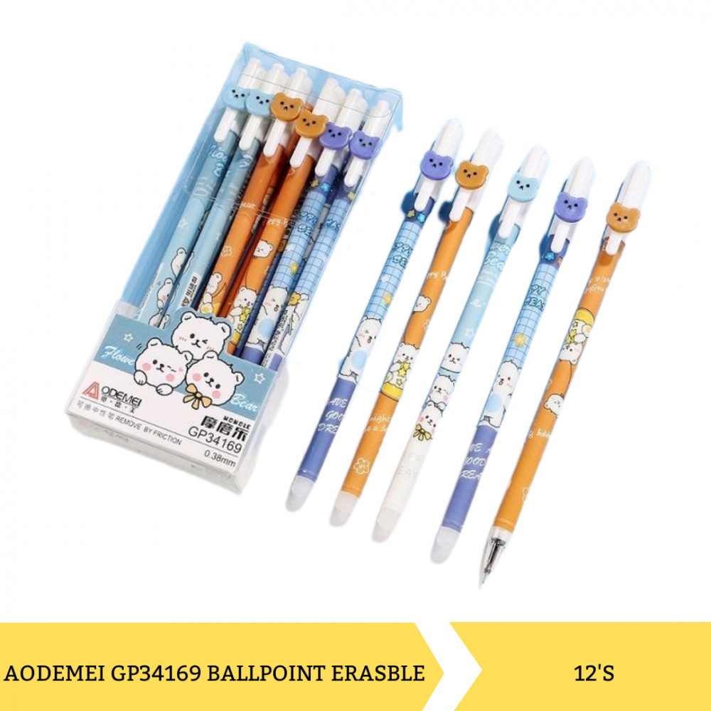 Mega Swalayan - AODEMEI BALLPOINT ERASBLE KTK/12`S