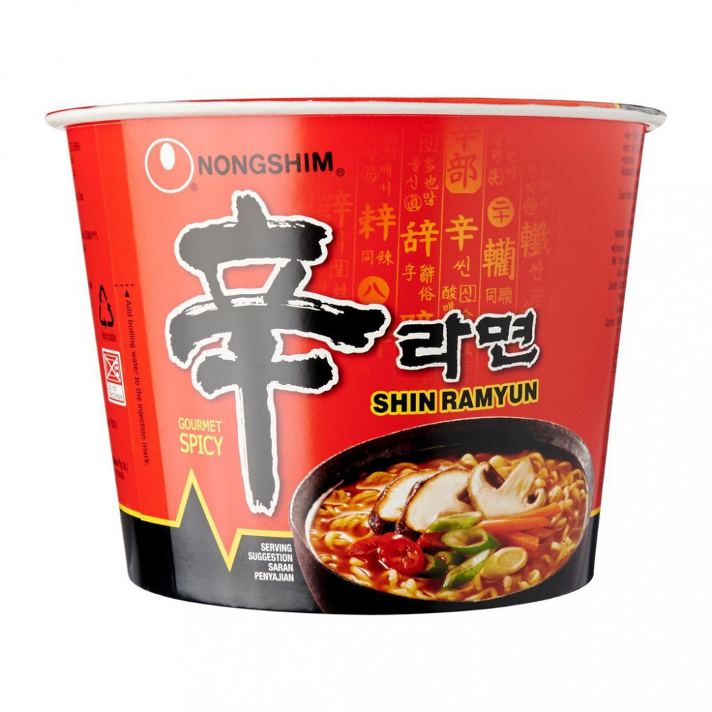 Mega Swalayan - NONGSHIM NOODLE BOWL SHIN RAMYUN SPICY 117G X 16