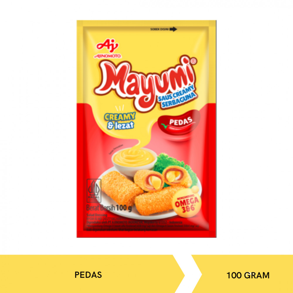 Mega Swalayan - MAYUMI MAYONAISE YUMMY PEDAS 100G