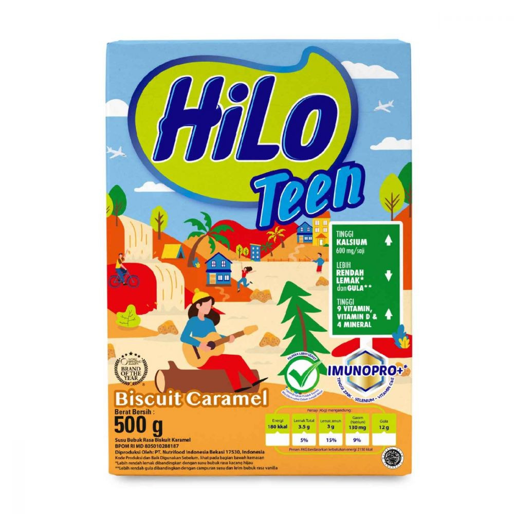 Mega Swalayan - HILO TEEN BISCUIT CARAMEL 500G