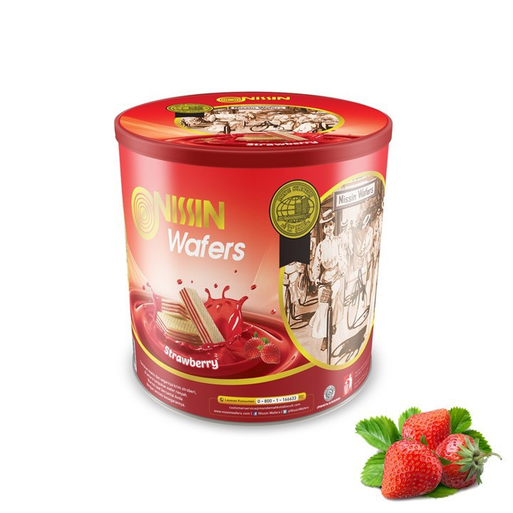Mega Swalayan - NISSIN WAFER STRAW TIN 570G X 6