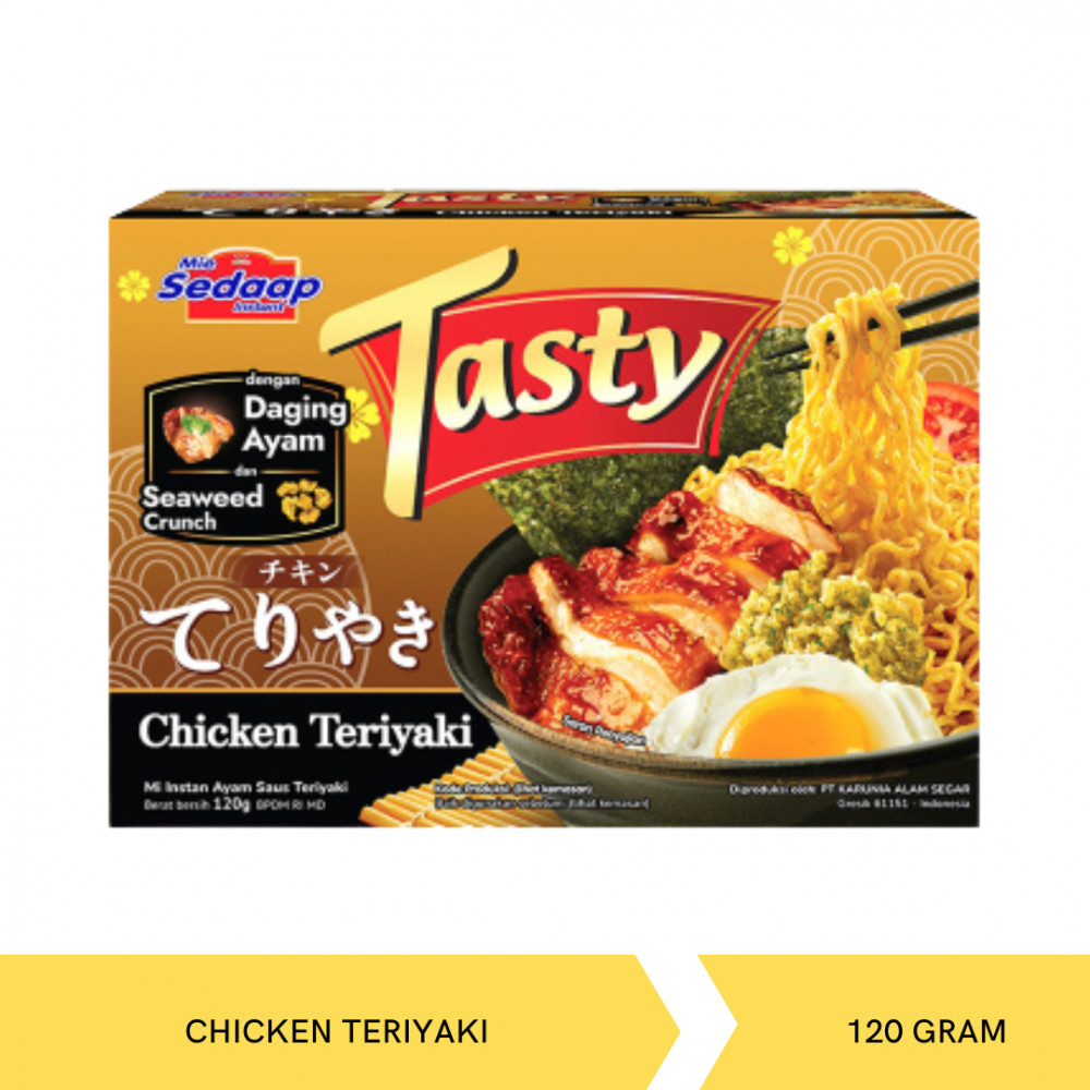Mega Swalayan - SEDAAP MIE TASTY CHICKEN TERIYAKI 120G X 12