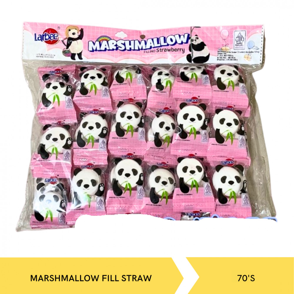 Mega Swalayan - LARBEE MARSHMALLOW FILL STRAW 3,5G/70`S X 30