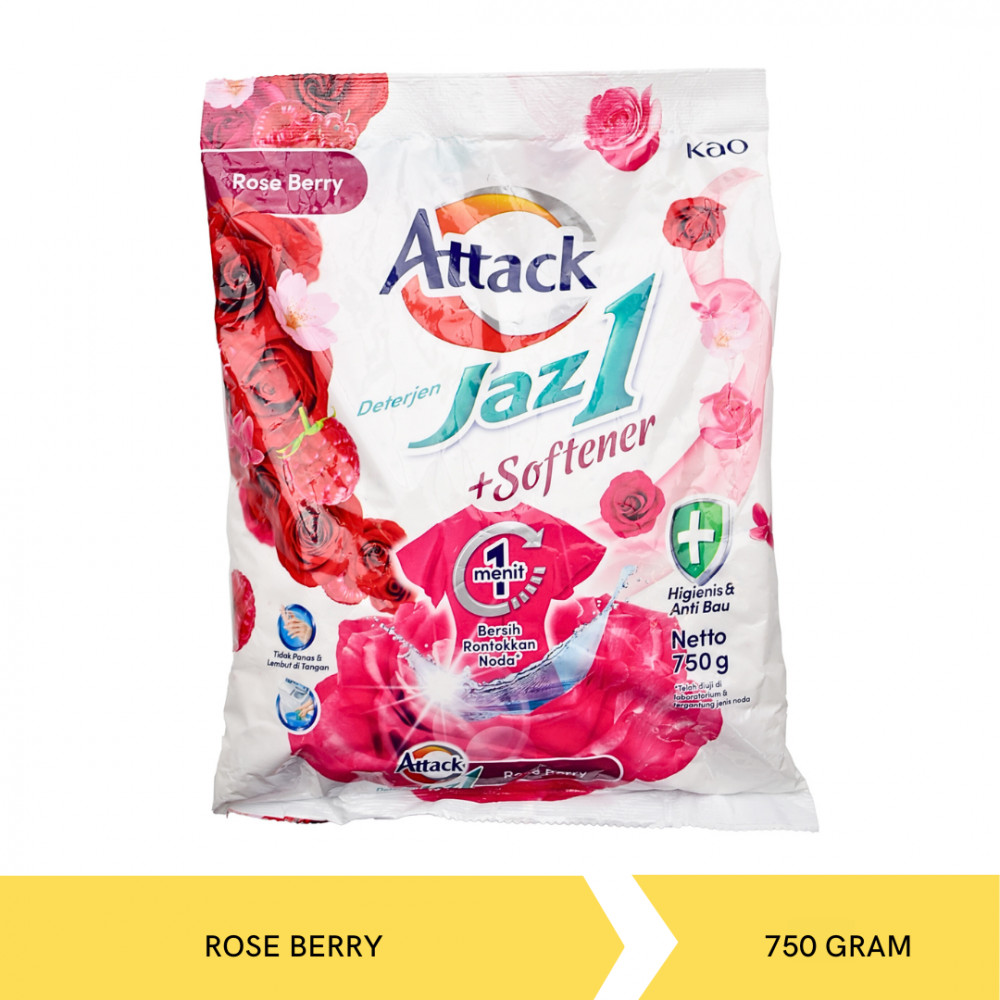 Mega Swalayan - ATTACK DET JAZ1 +SOFT ROSE BERRY 750G X 12