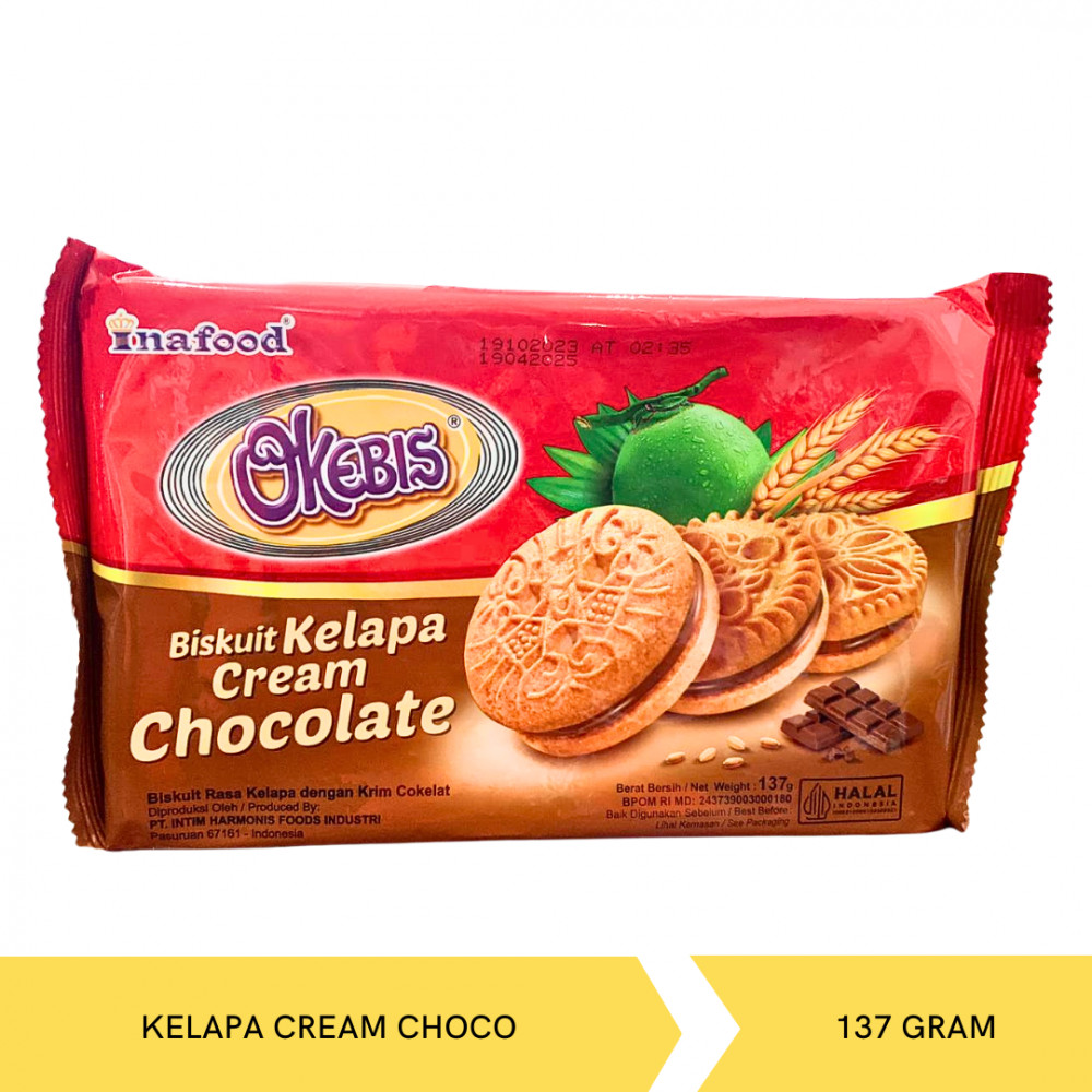 Mega Swalayan - INAFOOD OKEBIS BISC KELAPA CHOCO 137G X 28