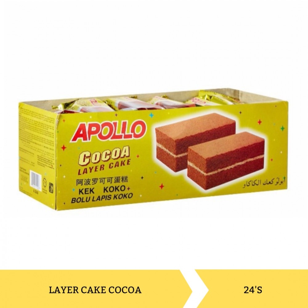 Mega Swalayan - APOLLO LAYER CAKE COCOA KTK 18G/24`S X12#3040