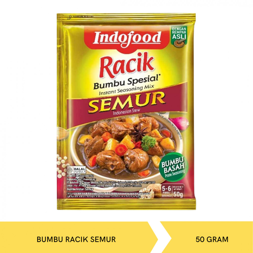 Mega Swalayan - INDOFOOD BUMBU RACIK SEMUR 50GX24