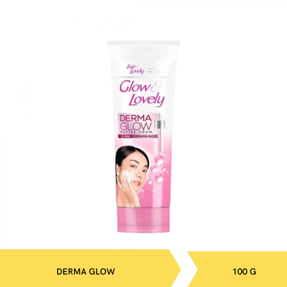 Mega Swalayan - GLOW&LOVELY FACIAL FOAM DERMA GLOW 100G X 24