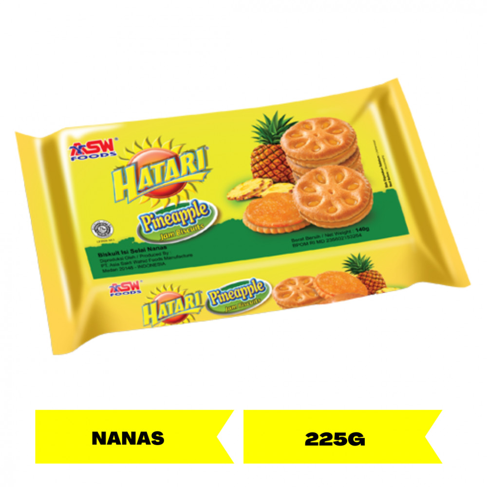 Mega Swalayan - HATARI BISCUIT PINEAPPLE JAM 225G X 12