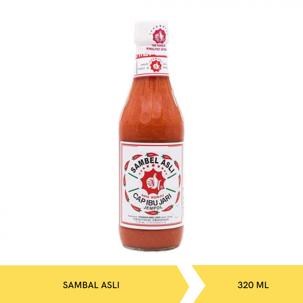 Mega Swalayan - CAP JEMPOL SAMBAL ASLI 320ML X 12