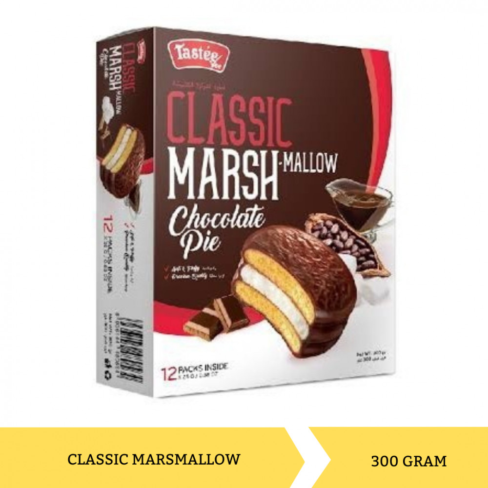 Mega Swalayan - TASTEE CHOCO PIE CLASSIC MARSH 300G X 8