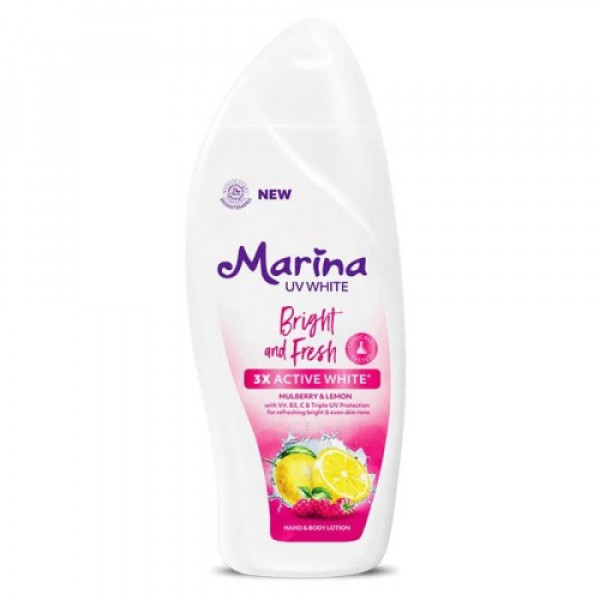 Mega Swalayan - MARINA HBL UV WHT NOURISH&BRIGHT 185ML