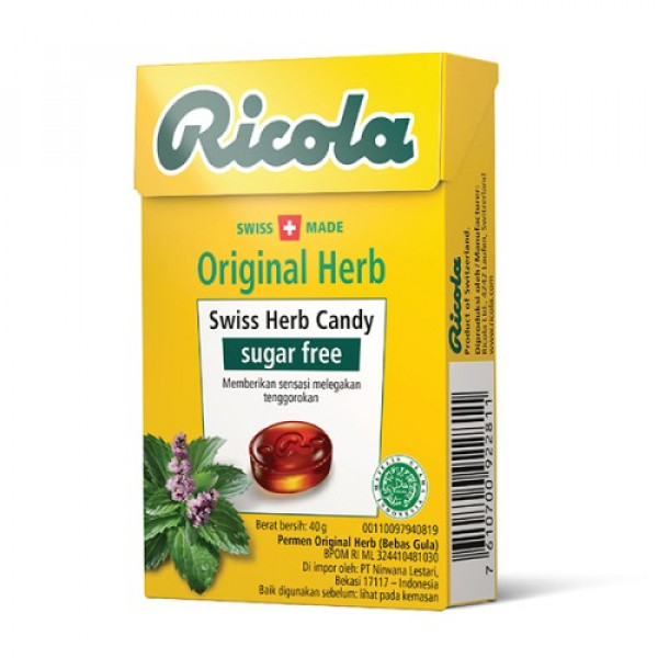 Mega Swalayan - RICOLA SF CANDY ORIGINAL HERB 40G X 20