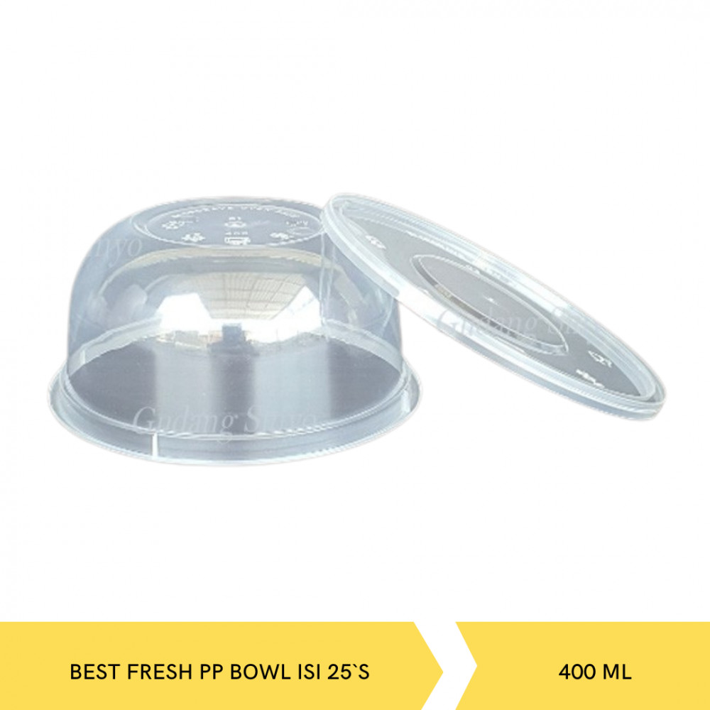Mega Swalayan - BEST FRESH PP BOWL ISI 25`S 400ML