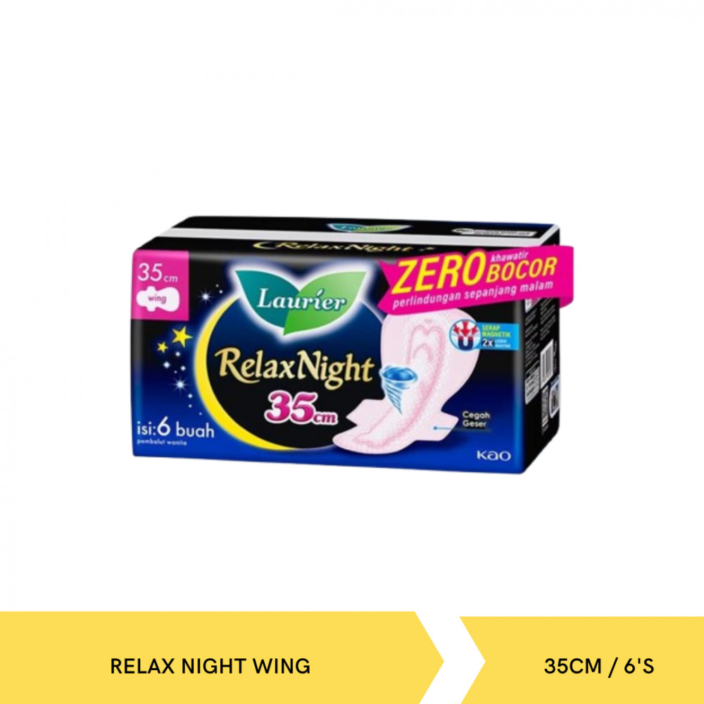 Mega Swalayan - LAURIER RELAX NIGHT WING 35CM/6`S X 48