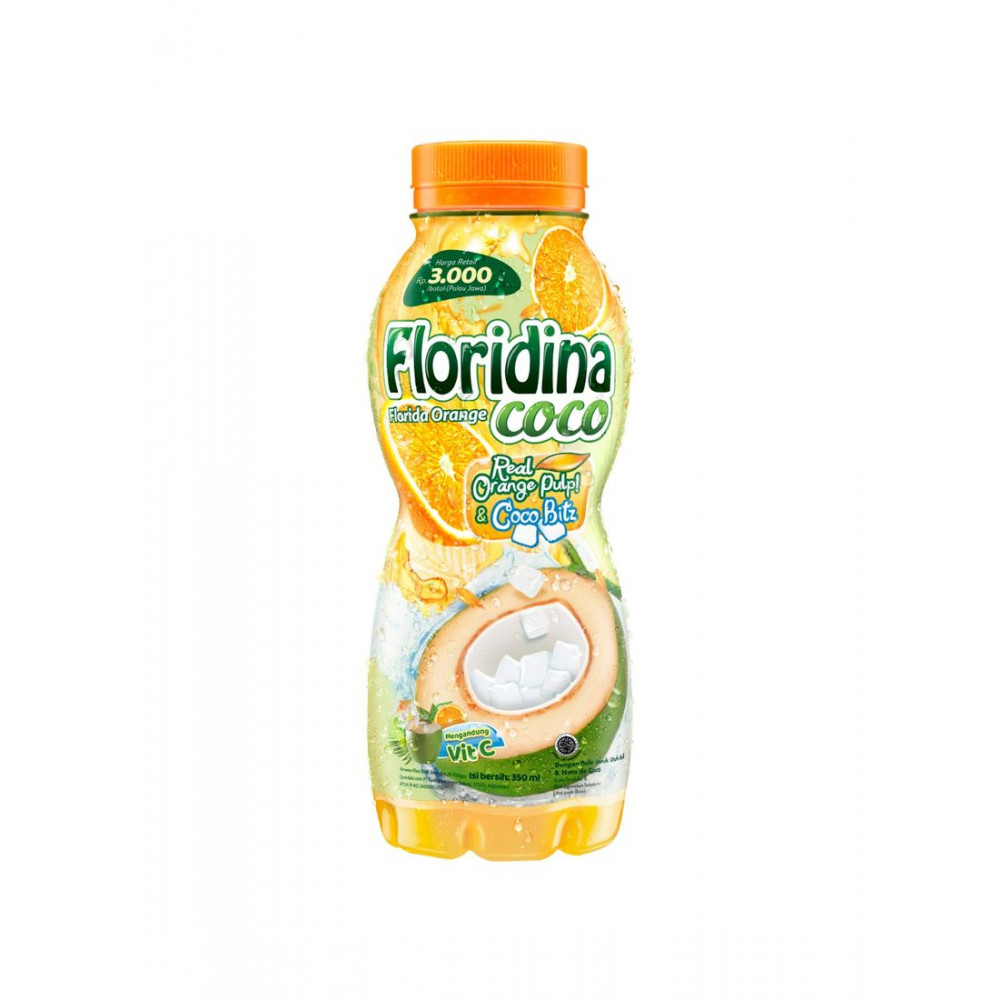 Mega Swalayan - FLORIDINA ORANGE COCO PULPY 350ML X 12