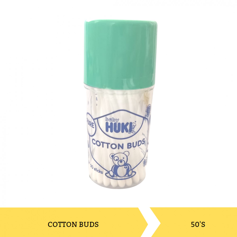 Mega Swalayan - HUKI CI0013 COTTON BUD POT EXT FINE 50`S