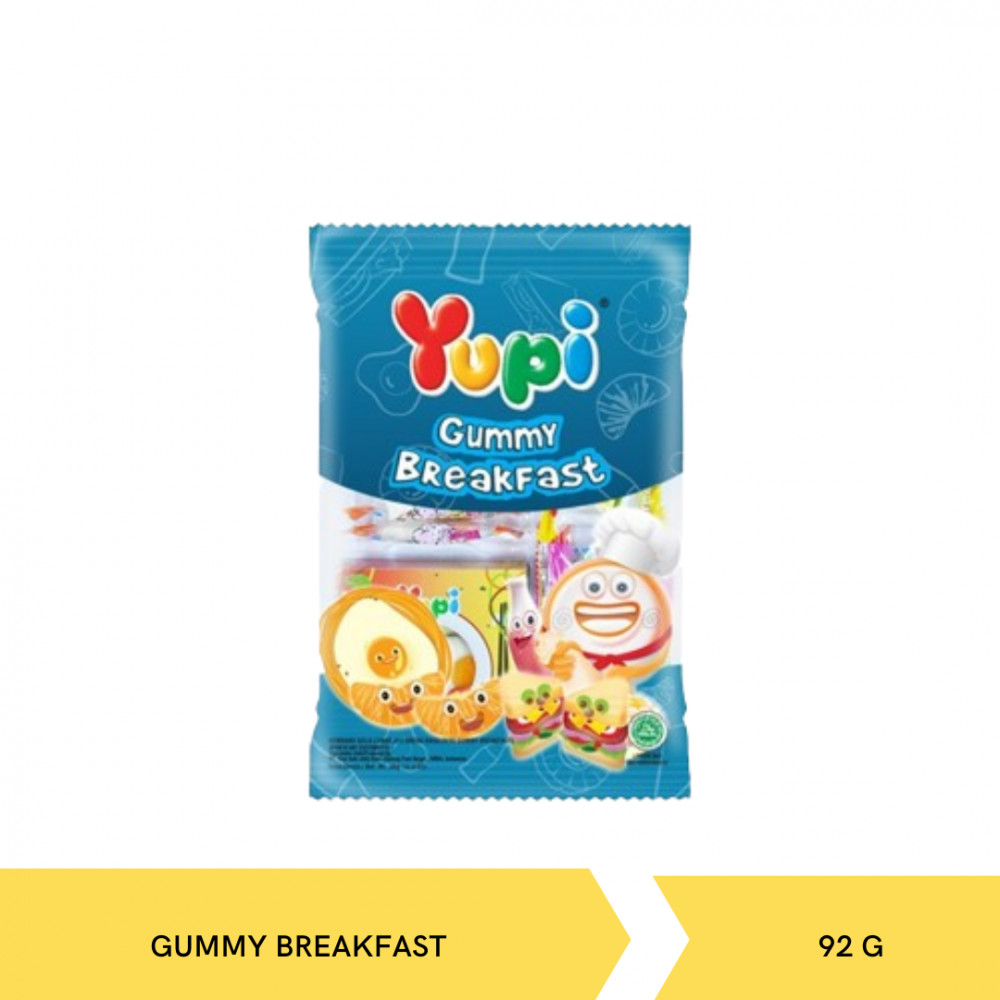 Mega Swalayan - YUPI GUMMY BREAKFAST 92G X24