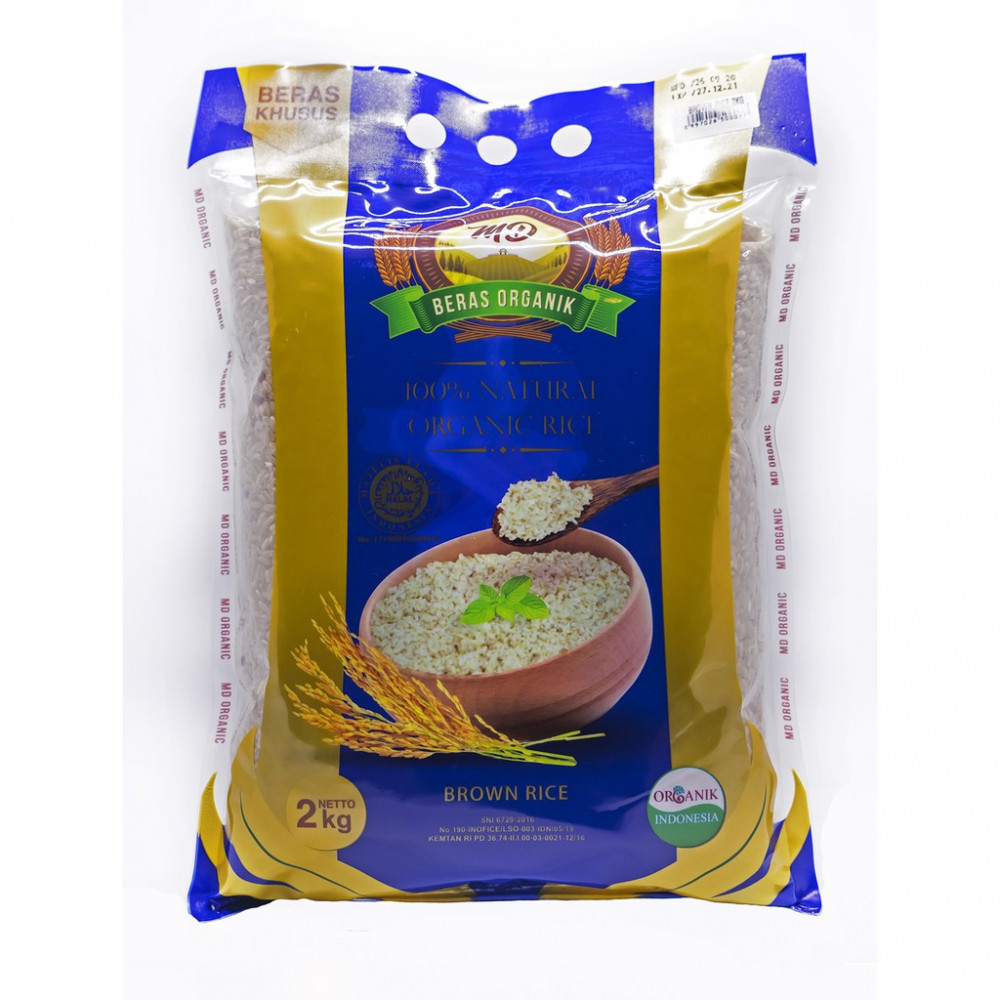 Mega Swalayan - MD ORGANIC BROWN RICE 2KG X 24