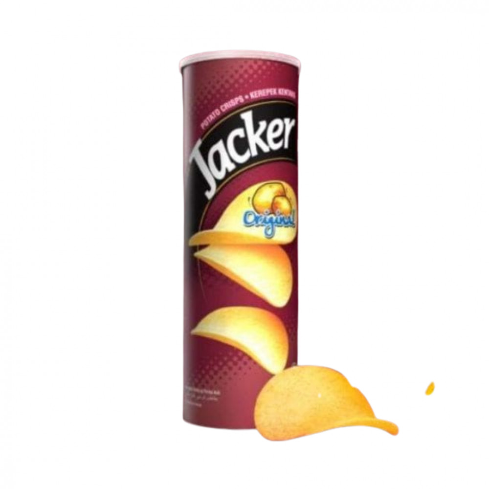 Mega Swalayan - JACKER POTATO CRISP ORIGINAL TIN 110G X 24