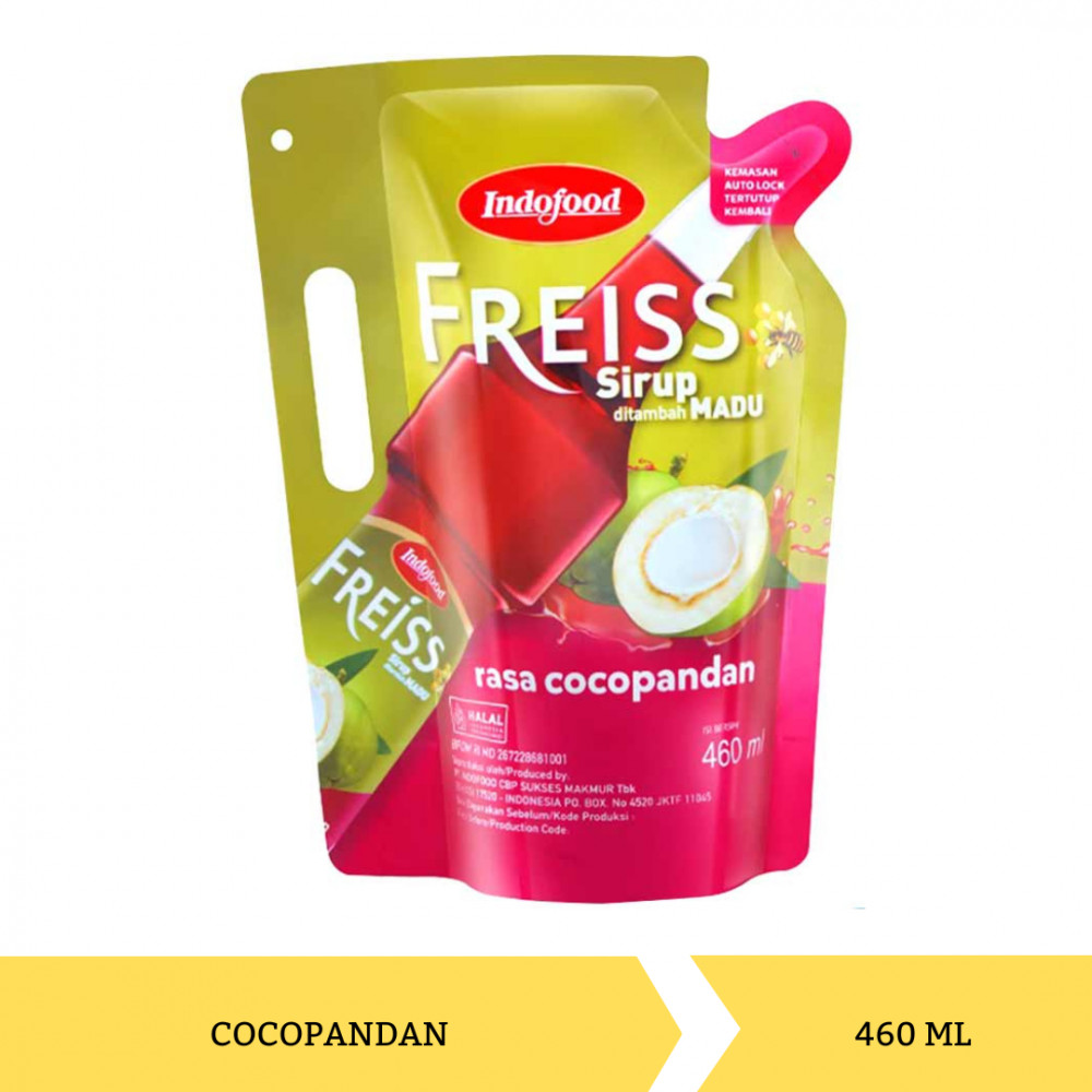 Mega Swalayan - FREISS SYRUP COCOPANDAN POUCH 460ML X 12