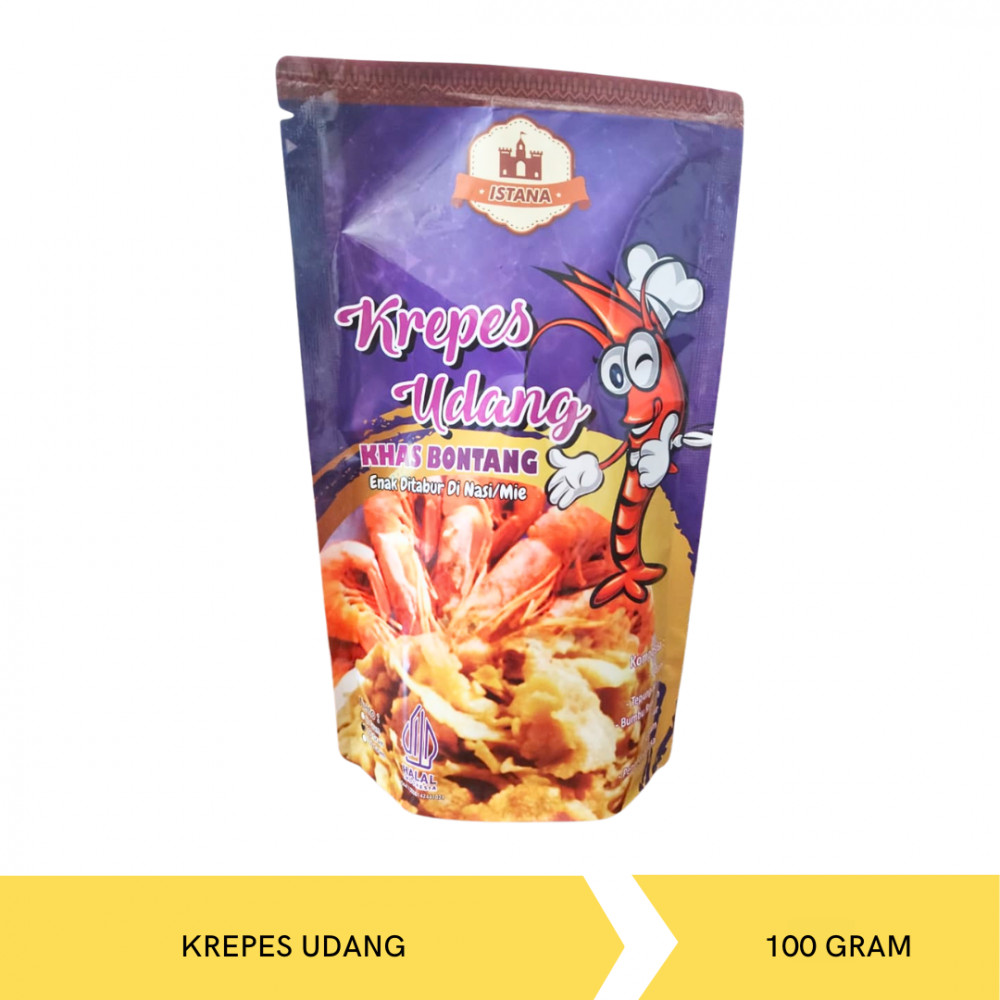 Mega Swalayan - ISTANA KREPES UDANG POUCH 100G