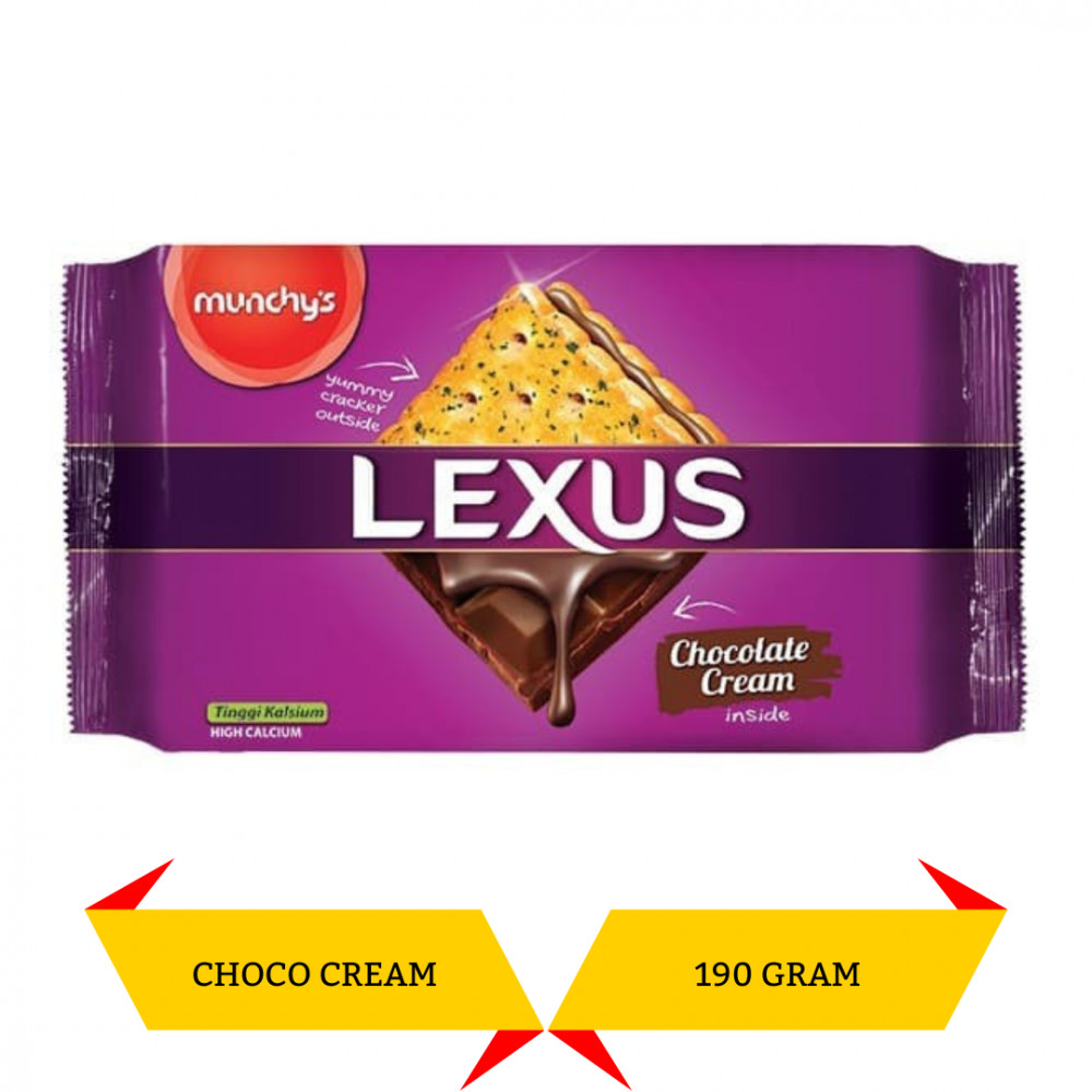 Mega Swalayan - LEXUS SANDWICH CHOCO 190G X 12
