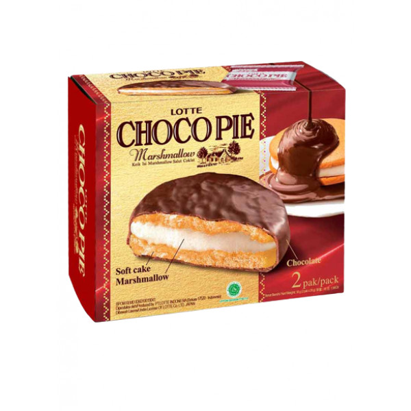 Mega Swalayan - LOTTE CHOCO PIE MARSHMALLOW 52G X 12