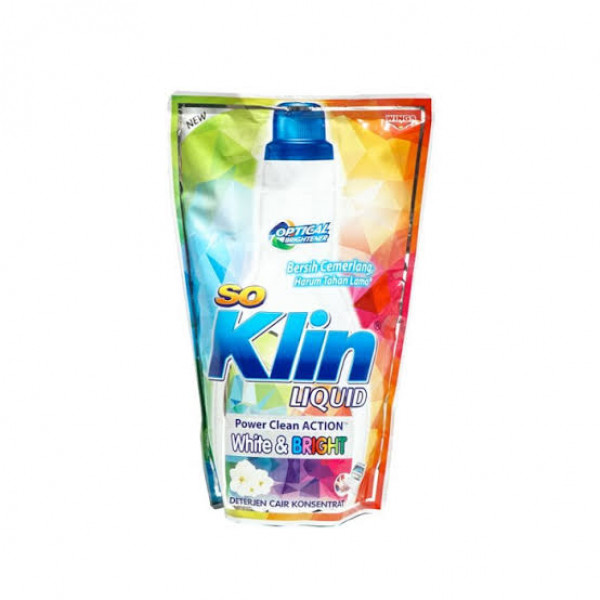 Mega Swalayan - SOKLIN LIQ DET WHITE&BRIGHT 720ML X 6