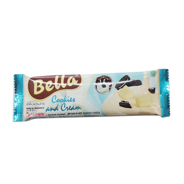 Reny Swalayanku - BELLA WHITE CHOCOLATE COOKIES & CREAM 15 GR