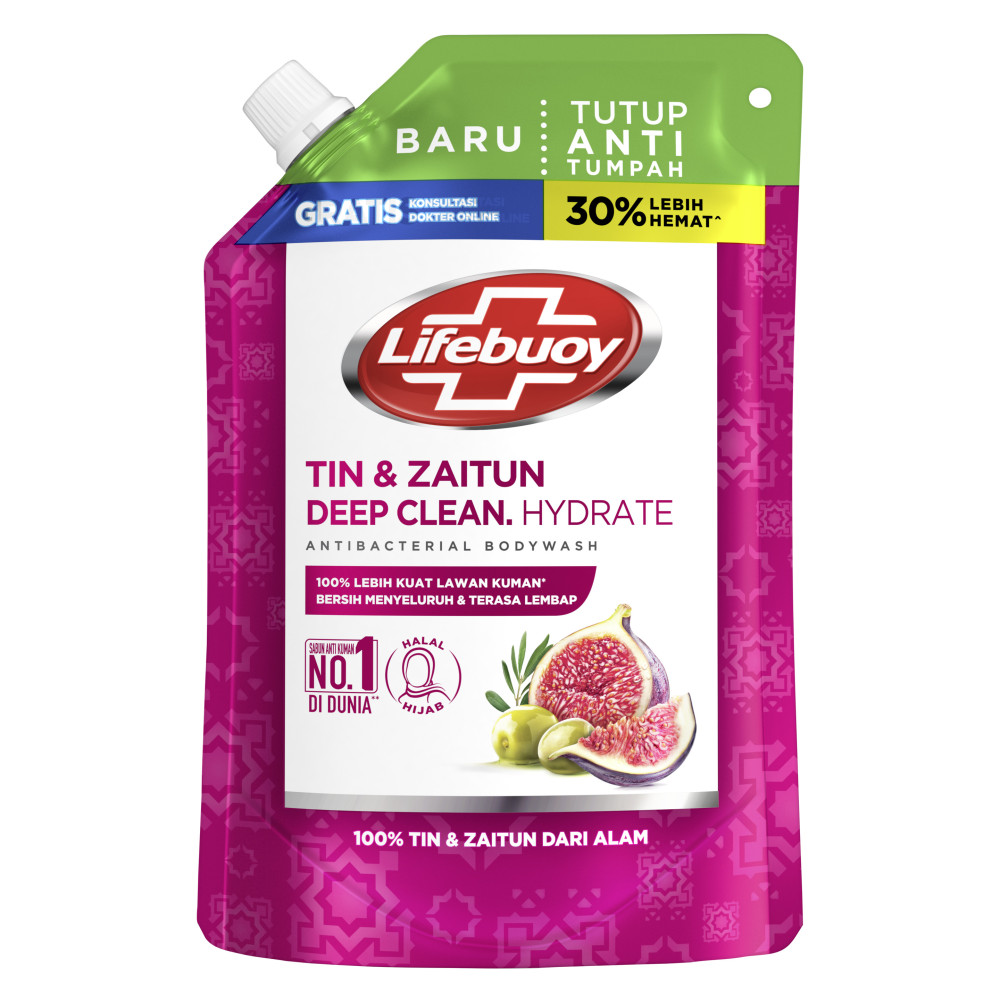 Reny Swalayanku - LIFEBUOY BODY WASH TIN & ZAITUN REF 400 ML