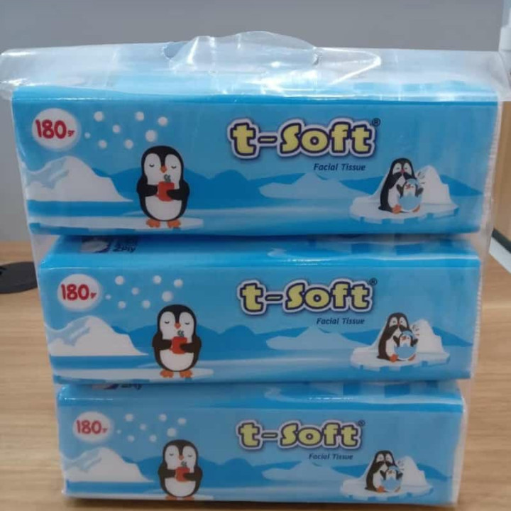 Reny Swalayanku - T-SOFT FACIAL TISSUE 3X180`S