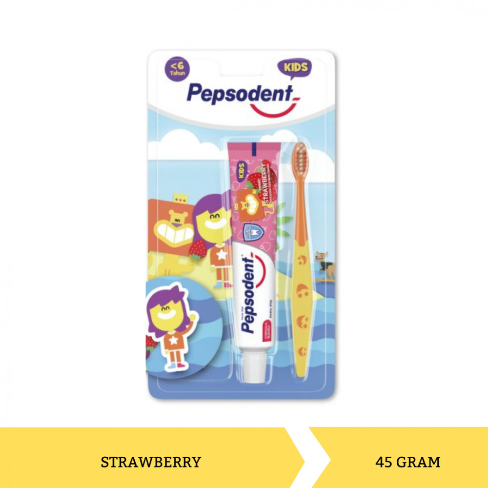 Reny Swalayanku - PEPSODENT KIDS STRAWBERRY BLASTER REG 1`S + 45 GR