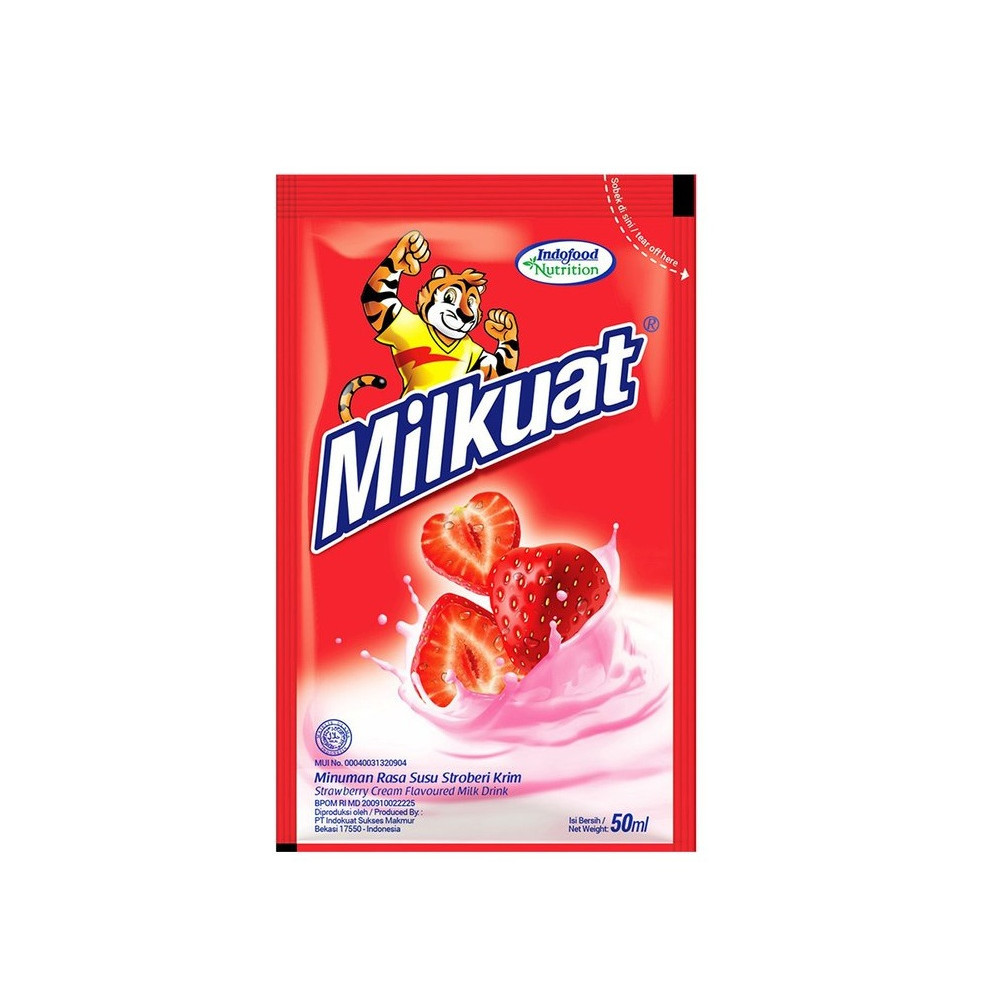 Reny Swalayanku - MILKUAT STRAWBERRY CREAM (MPS 60) REF 60 ML