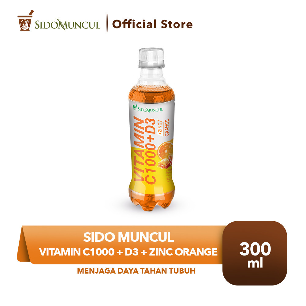 Reny Swalayanku - SIDO MUNCUL VITAMIN C 1000 +D3 ORANGE 300 ML