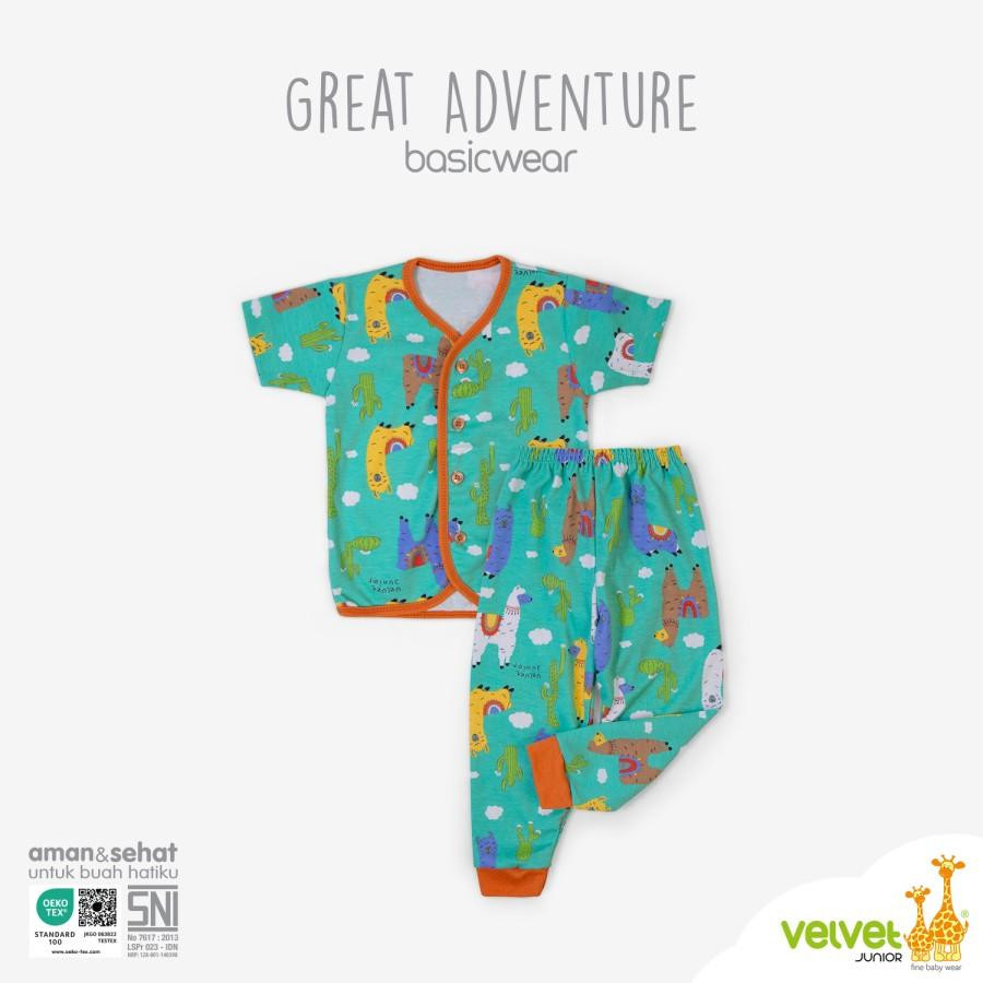 Tododo - VELVET SETELAN KT PENDEK PANJANG S ISI 3 ADVENTURE