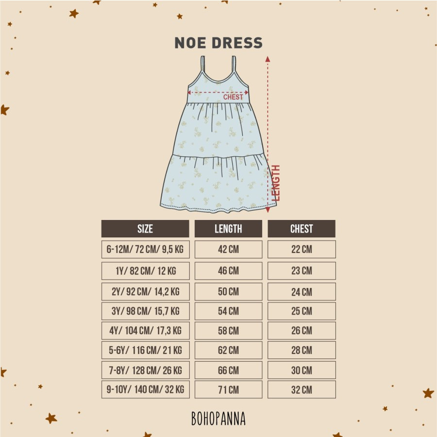 Tododo - BOHO NOE DRESS MELATI 3Y