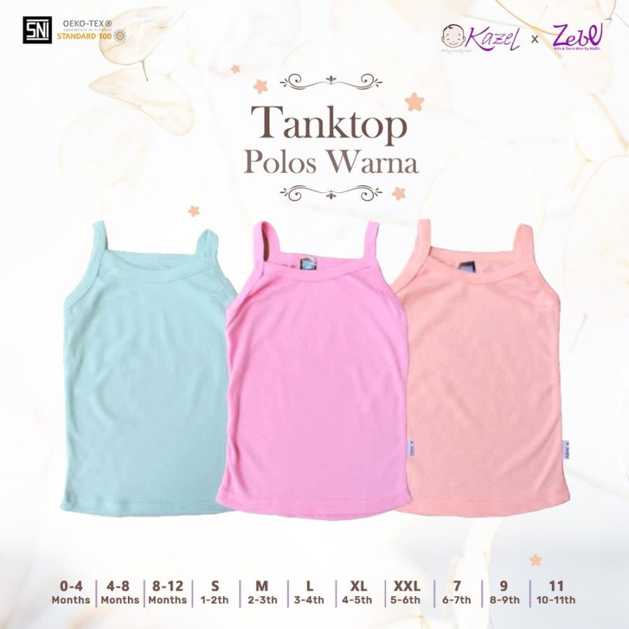 Tododo - KAZEL TANKTOP POLOS WARNA XL