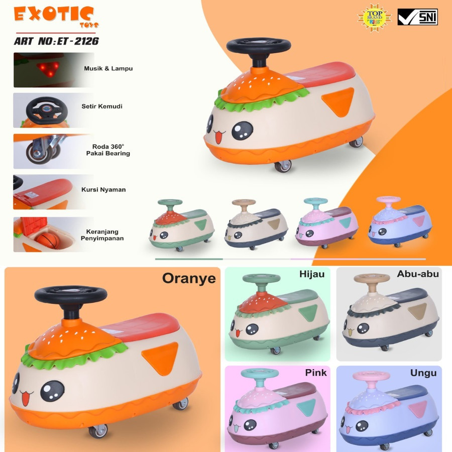 Tododo - EXOTIC RIDE ON BURGER ET-2126 PINK