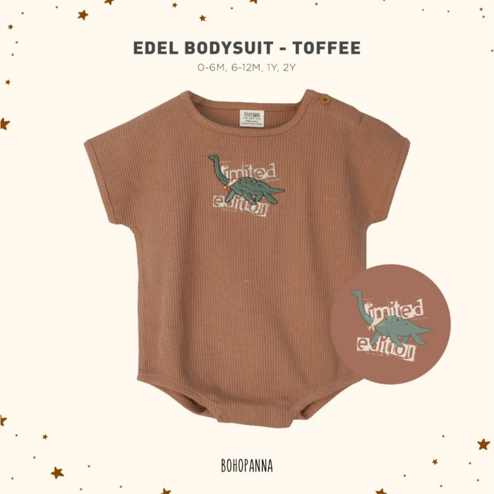 Tododo - BOHO EDEL BODYSUIT 0-6M TOFFEE