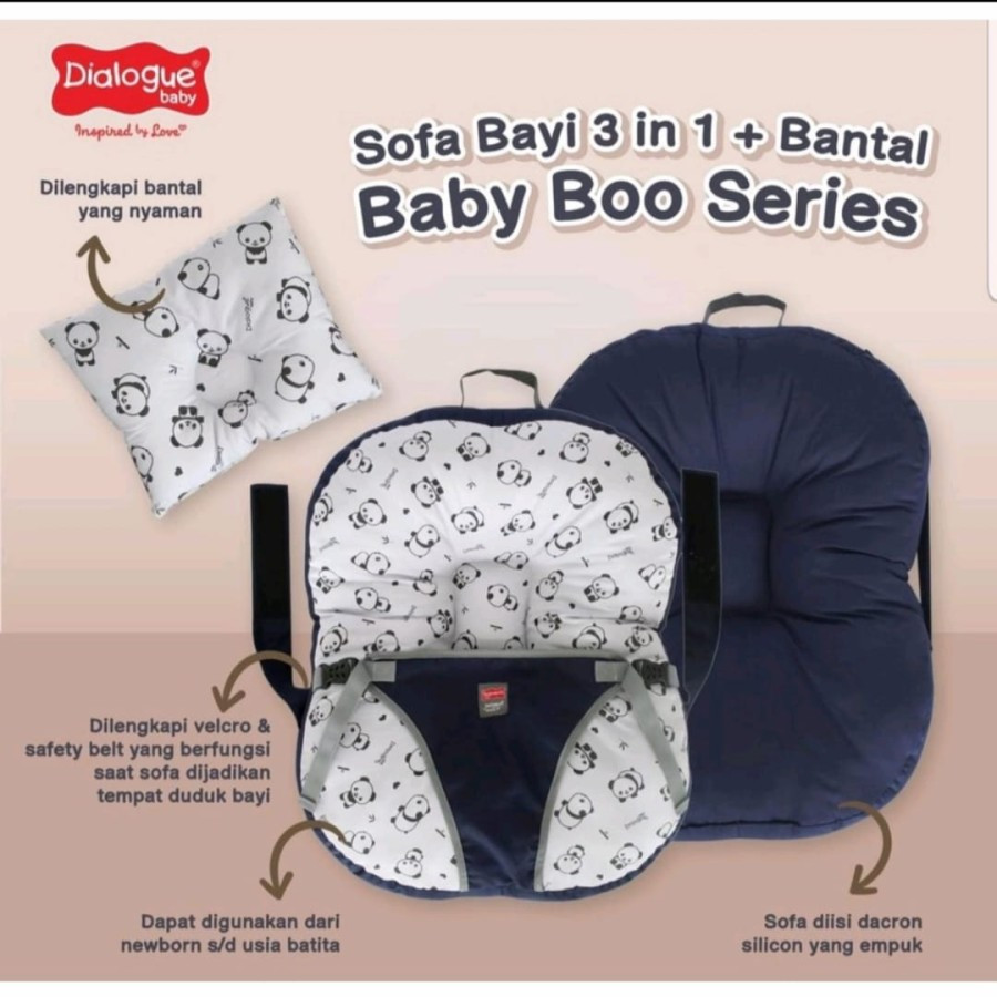 Tododo - DIALOGUE SOFA BAYI 3IN1 + BANTAL BABY BOO DGK9224