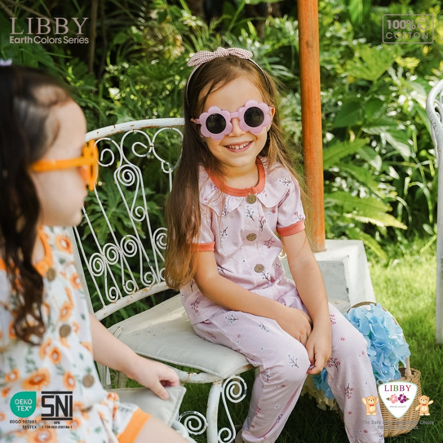 Tododo - LIBBY SETELAN ROCCO SET PANJANG PINK JASMINE - 6-12M