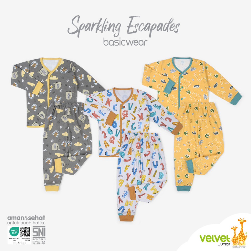 Tododo - VELVET STELAN KT PNJG BK KK L SPARKLING ESCAPADES 3PCS