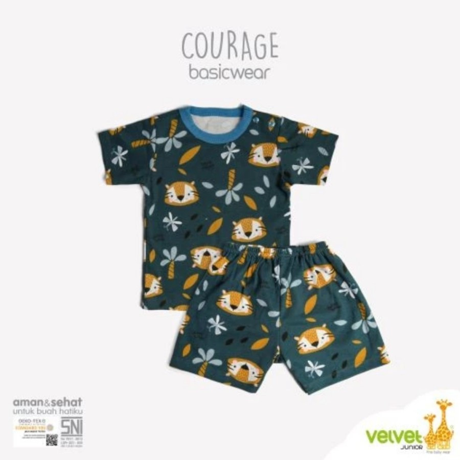 Tododo - VELVET SETELAN KP PENDEK LB COURAGE 3PCS