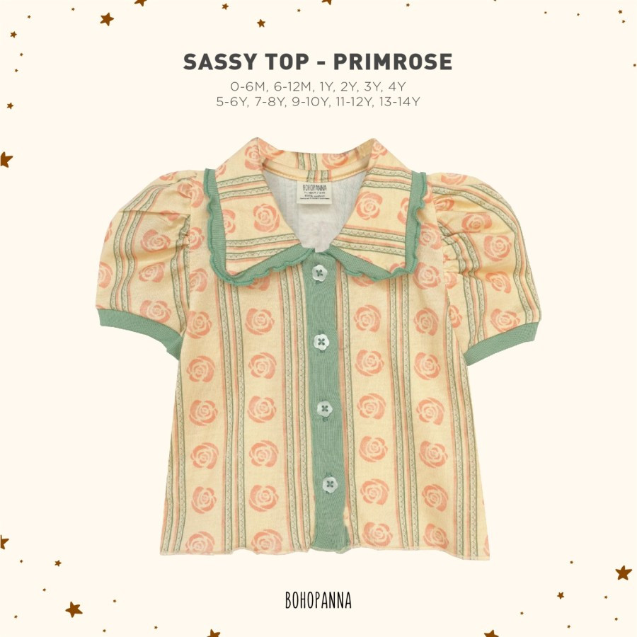 Tododo - BOHO SASSY TOP PRIMROSE 6-12M
