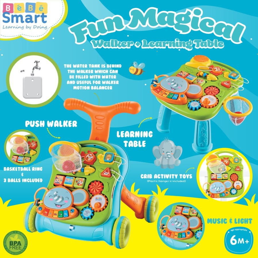 Tododo - BEBE SMART MAGICAL FUN WALKER ELEPHANT BHS107