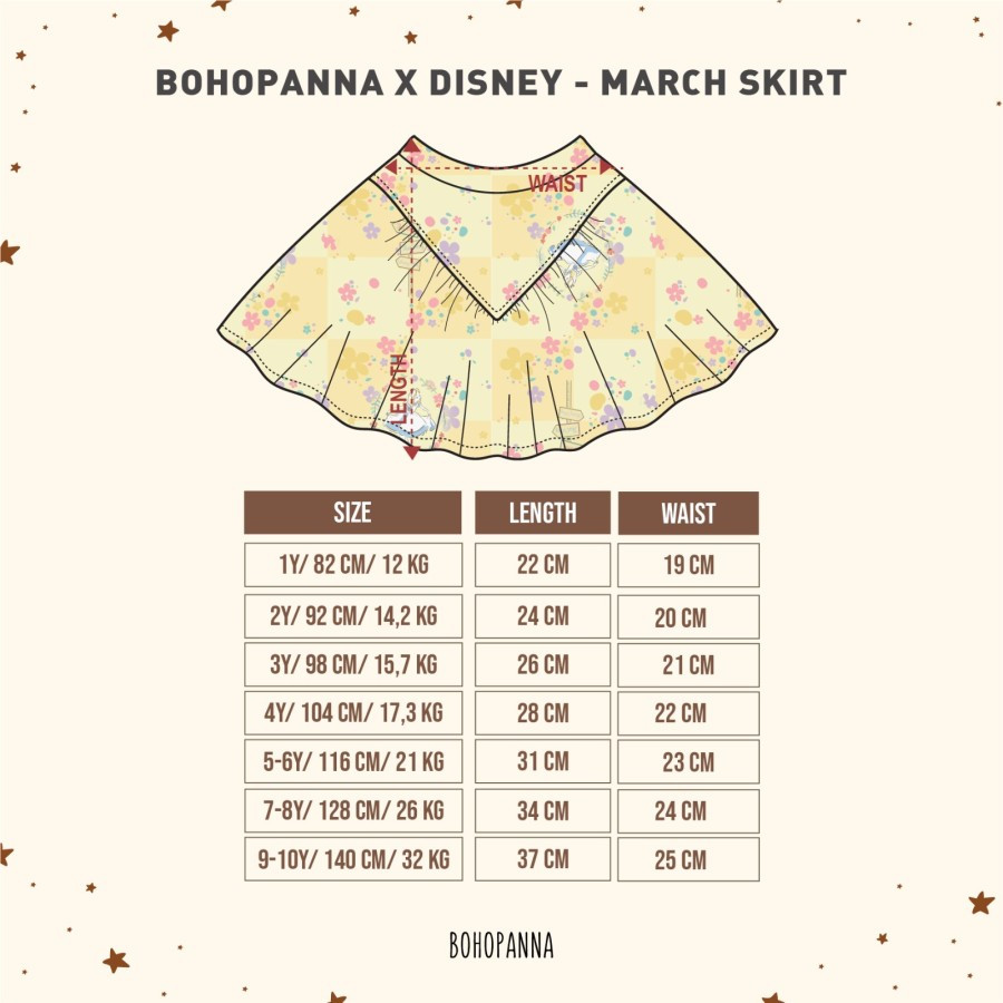 Tododo - BOHO MARCH SKIRT 3Y WILDFLOWER