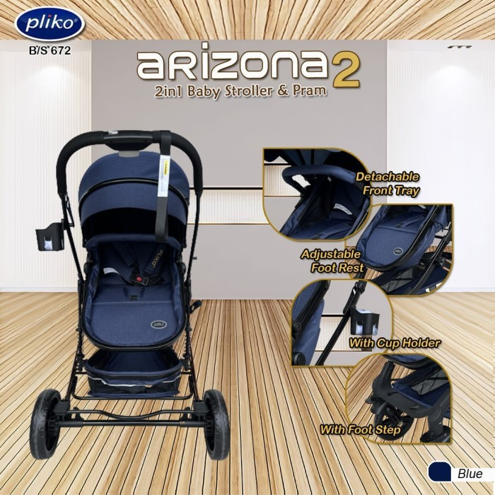 Tododo - PLIKO STROLLER ARIZONA 2 672 BLACK